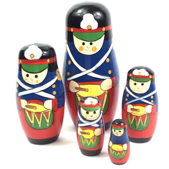 russian | Accents | Christmas Holiday Russian Soldier Matryoshka ...